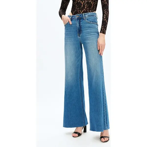 BAYEAS Bella High-rise Wide Leg Jeans - Medium Blue