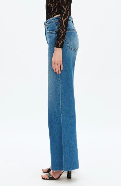 BAYEAS Bella High-rise Wide Leg Jeans - Medium Blue