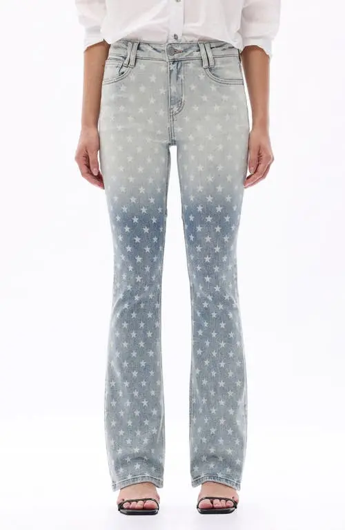 BAYEAS Star Print Bootcut Jeans