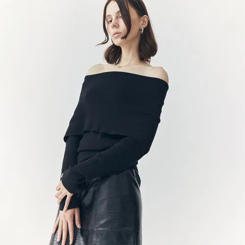ATS Sia Off-shoulder Knit Top