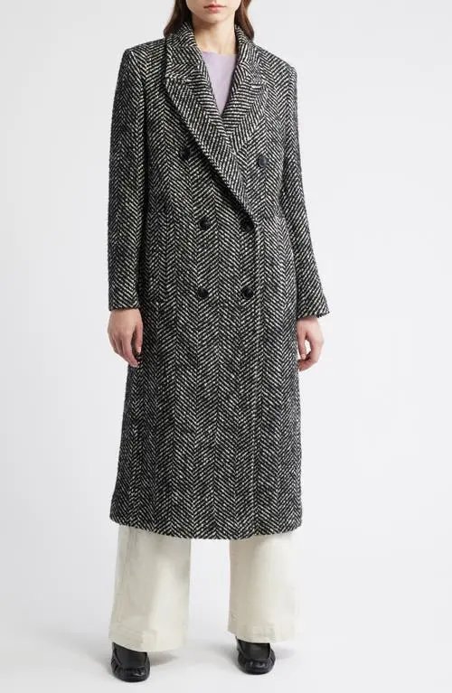 Hugo Boss Herringbone Longline Coat