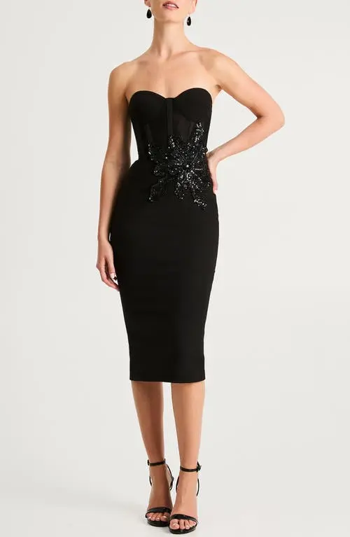 HELSI Hels Stella Sequin Strapless Cocktail Dress