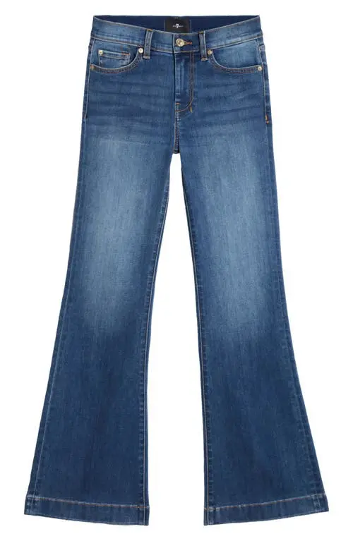 7 For All Mankind Dojo Tailorless Mid-rise Flare Jeans - Gale