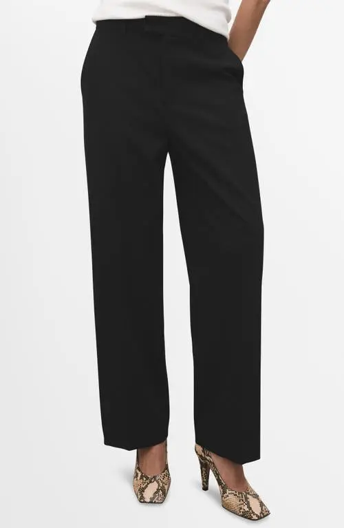 Mango Crop Straight-leg Trousers