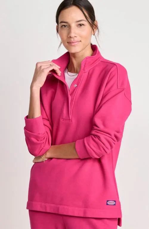 Vineyard Vines Waffle Mix Half Snap Cotton Pullover