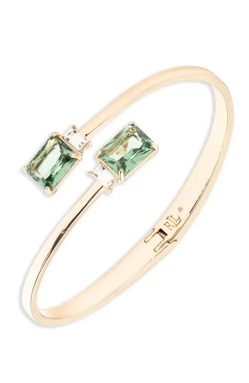 Ralph Lauren Crystal Bypass Bracelet - Green