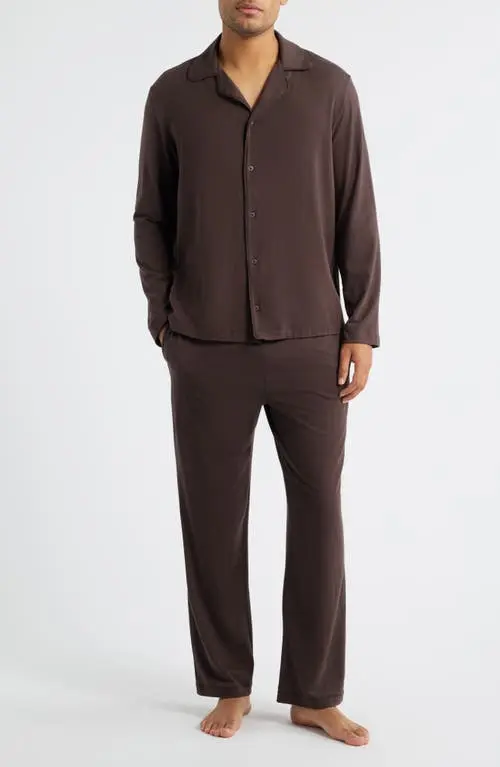 SKIMS Jersey Pajamas - Espresso