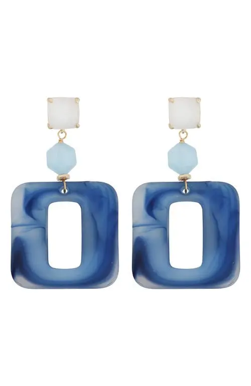PANACEA Resin Drop Earrings - Blue