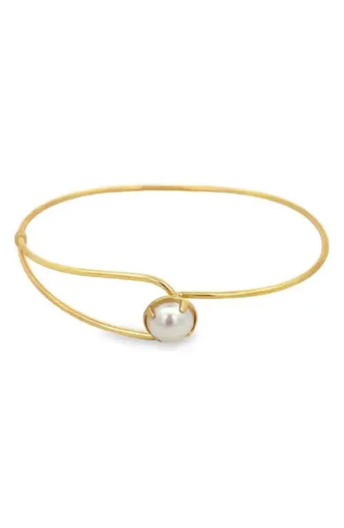 MACRAE & CO. X Sharina Faux Pearl Buckle Bracelet - Gold