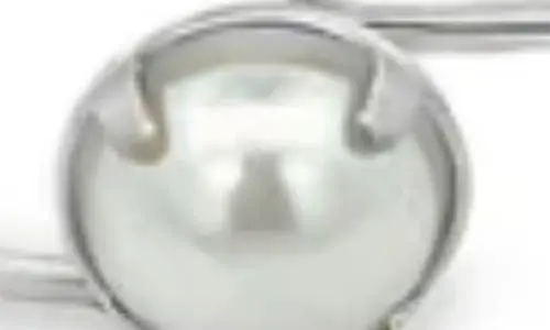 MACRAE & CO. X Sharina Faux Pearl Buckle Bracelet - Silver