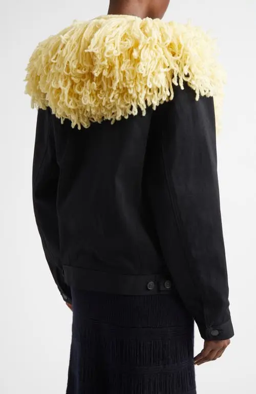 DIOTIMA Wool Blend Fringe Collar