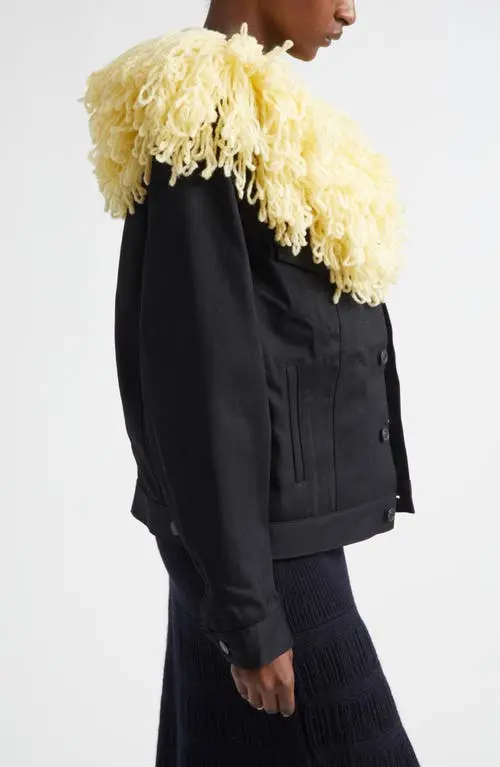 DIOTIMA Wool Blend Fringe Collar