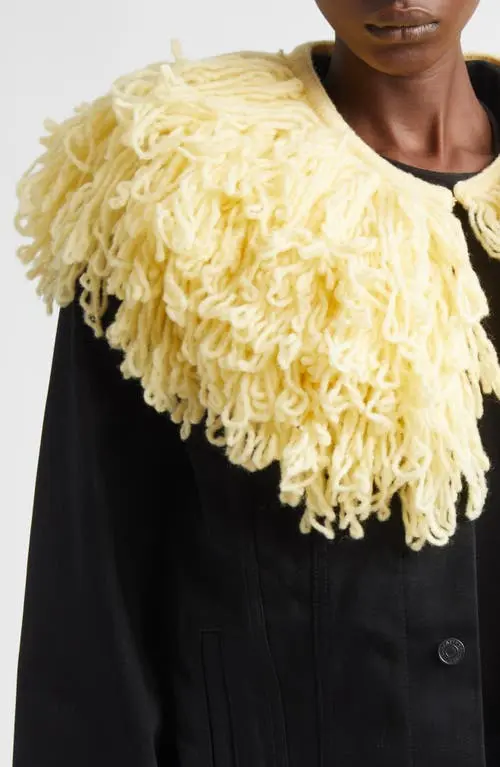DIOTIMA Wool Blend Fringe Collar