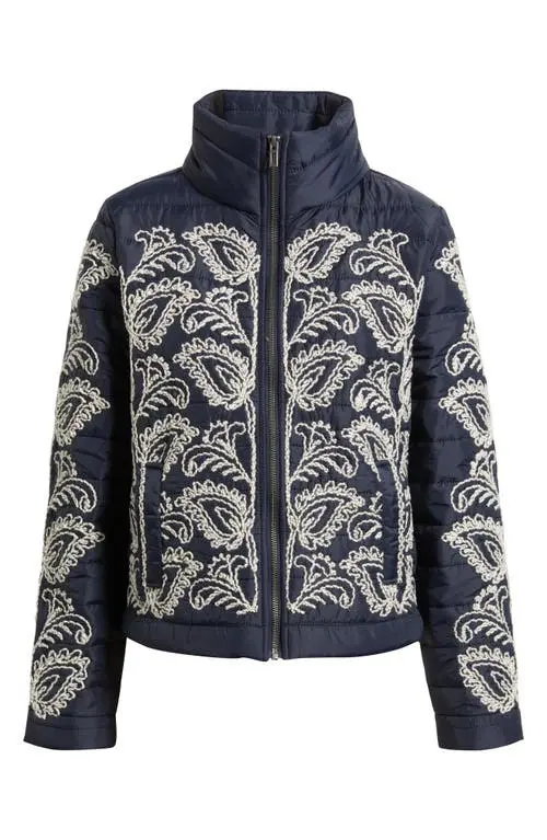 NIC+ZOE Embroidered Puffer Jacket
