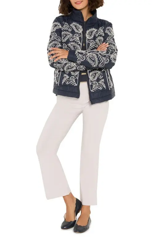 NIC+ZOE Embroidered Puffer Jacket