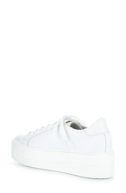 BOS. & CO. Maya Platform Sneaker - White Verona Leather