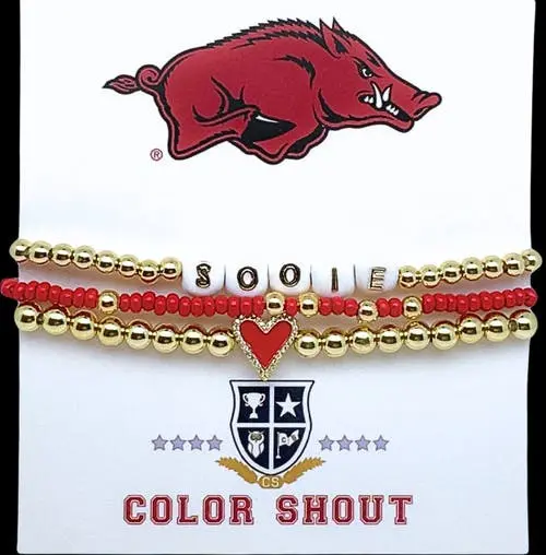 COLOR SHOUT Arkansas Bracelet Stack - Yellow Gold