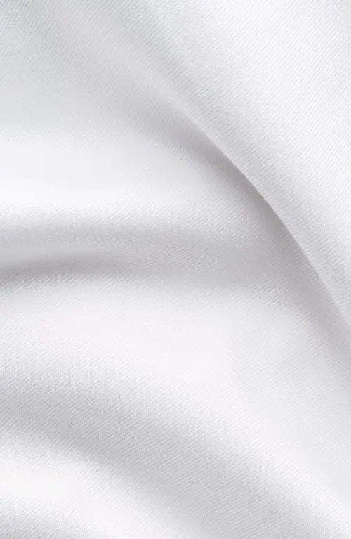 Eton Slim Fit Solid With Floral Detail Signature Twill Button-up Shirt
