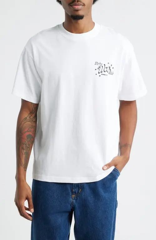 ID SUPPLY CO Npl Dirty Wax Club Graphic T-shirt - White