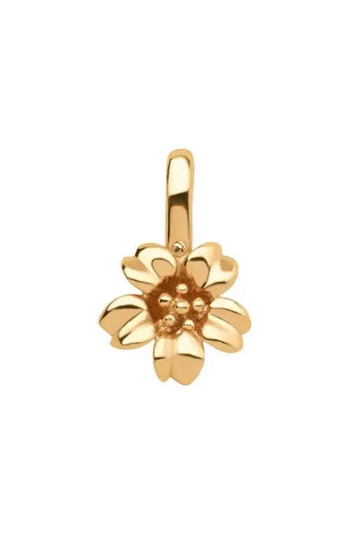 MADE BY MARY March Birth Flower Charm - Gold Vermeil