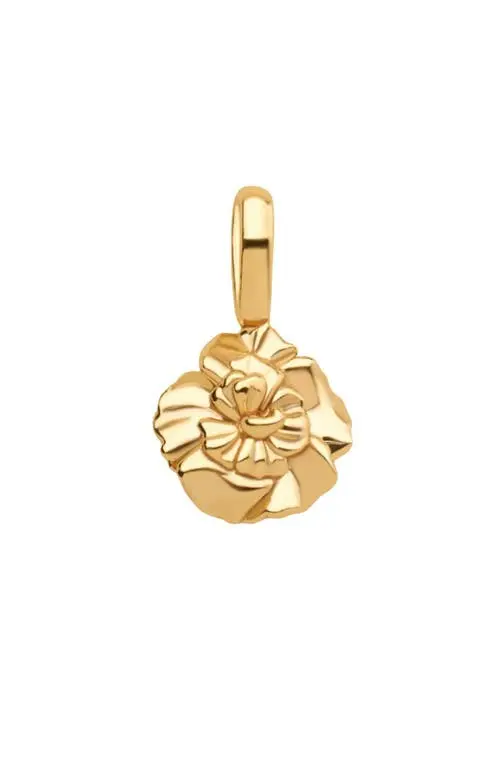 MADE BY MARY January Birth Flower Charm - Gold Vermeil