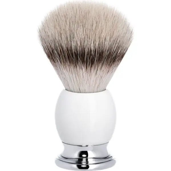 MUHLE Sophist Porcelain Silvertip Fiber Shaving Brush - White