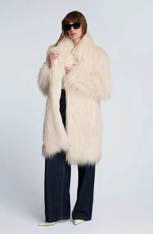 KENNETH COLE Faux Fur Coat