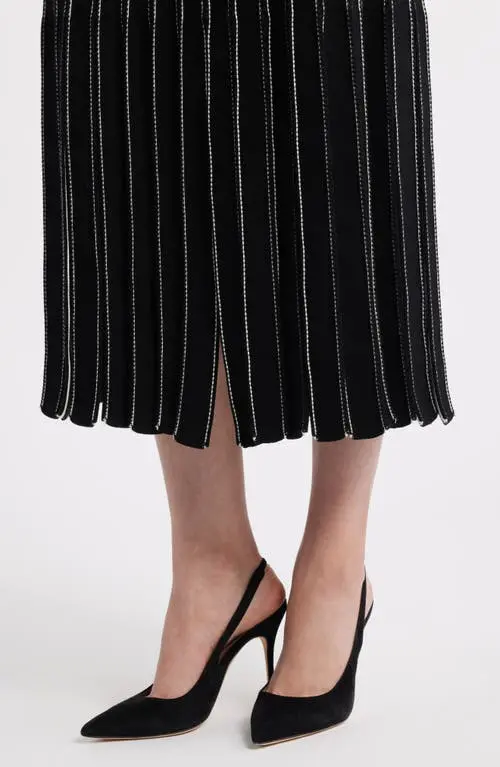 BOSS Fatrina Pleated Midi Skirt - Black