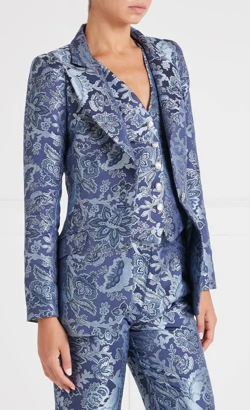 TEMPERLEY LONDON Francis Floral Jacquard Blazer