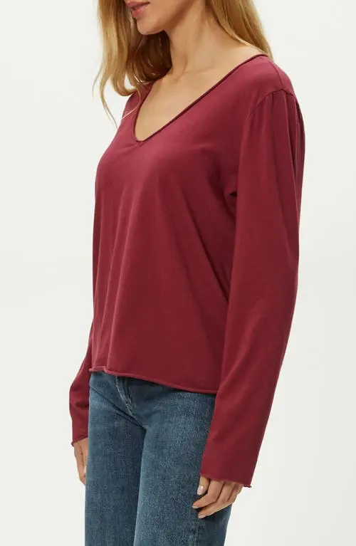 Michael Stars Kailee Long Sleeve V-neck T-shirt