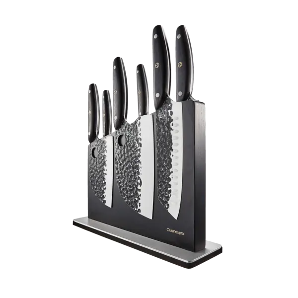 CUISINE::PRO® Kuroi Kiba 7-piece Knife Block - Silver