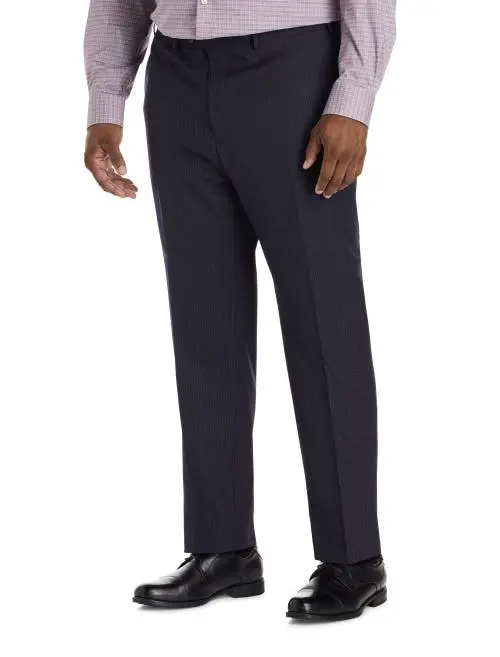 JV REFLEX Big & Tall Check Suit Pants