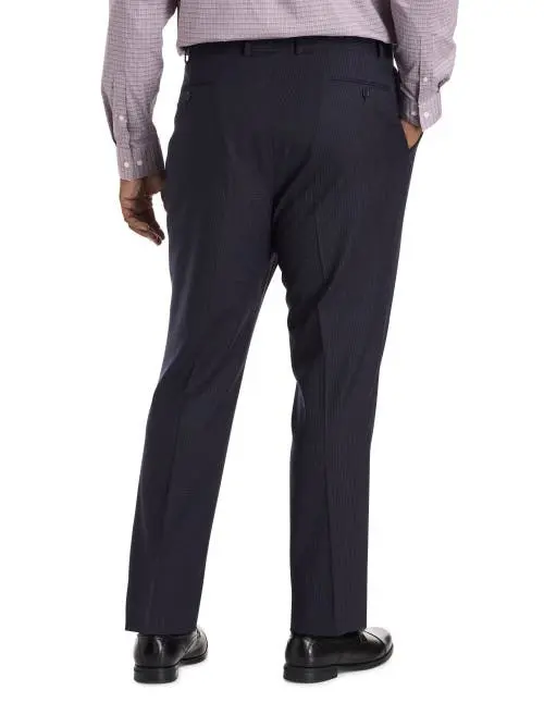 JV REFLEX Big & Tall Check Suit Pants