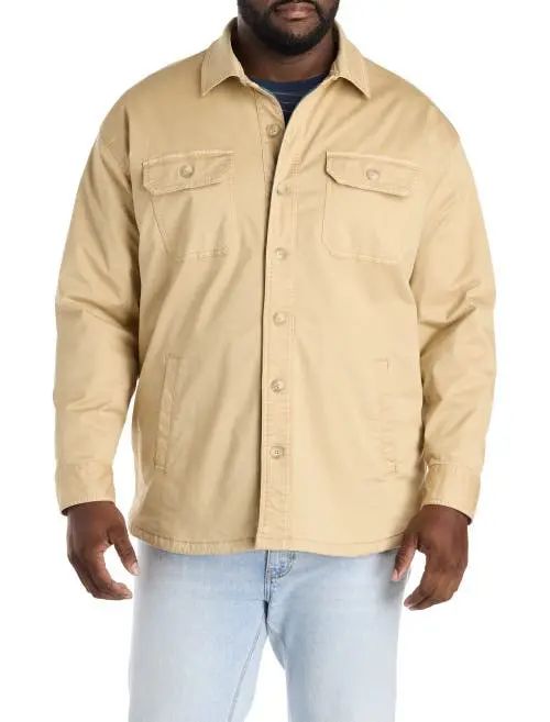 TRUE NATION BY DXL Big & Tall Button-front Shirt Jacket