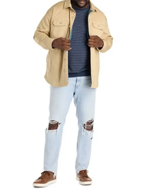 TRUE NATION BY DXL Big & Tall Button-front Shirt Jacket