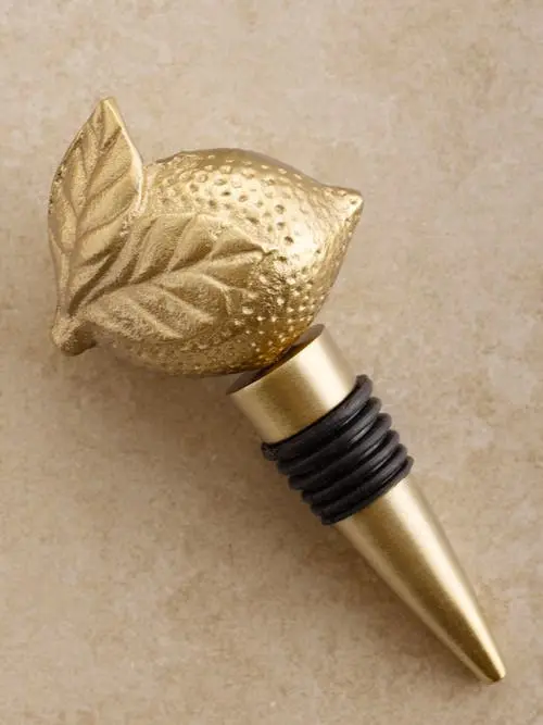 GAURI KOHLI Bergen Wine Bottle Stopper - Gold