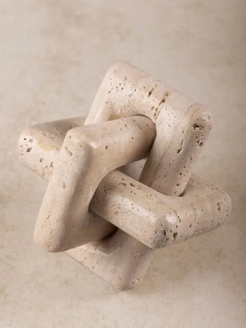 GAURI KOHLI Otago Travertine Knot - Beige