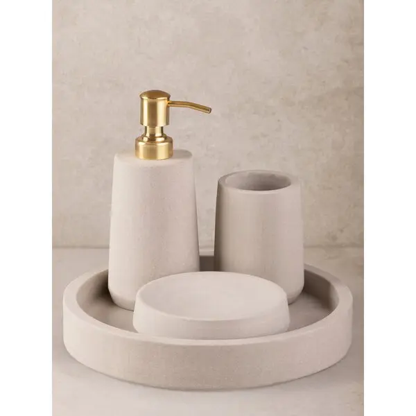 GAURI KOHLI Casablanca Sandstone Bath Accessories - Beige