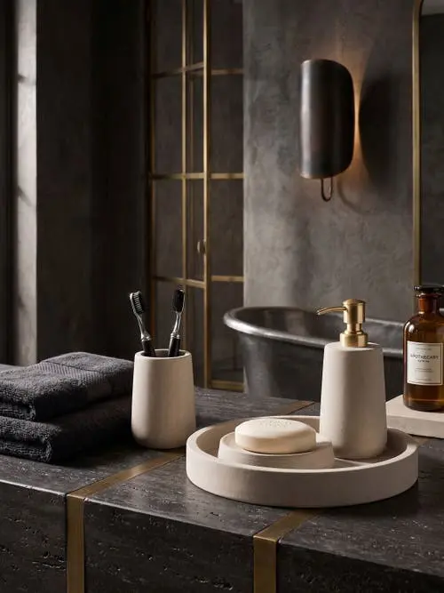GAURI KOHLI Casablanca Sandstone Bath Accessories