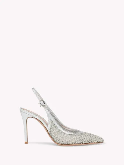 GIANVITO ROSSI Nikki Pointed Toe Slingback Pumps