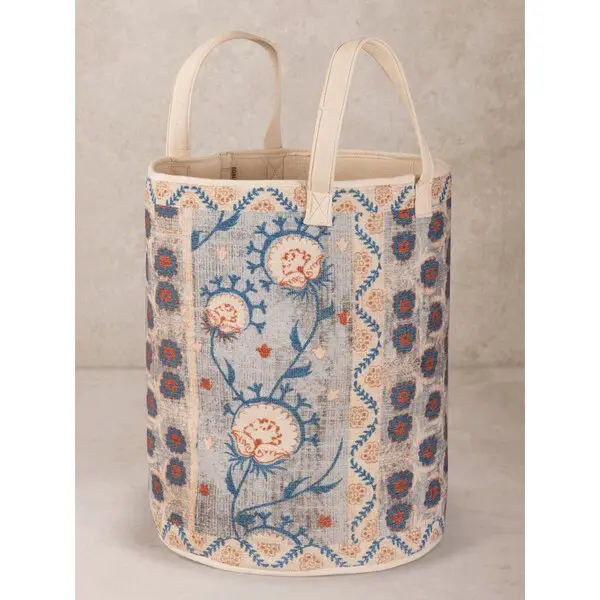 GAURI KOHLI Gilmore Laundry Hamper 14" X 20 - Multicolored