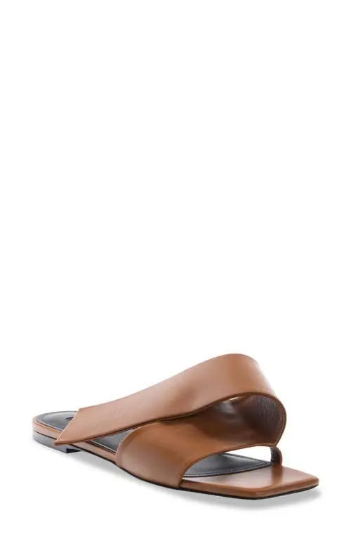Givenchy Twisted Ribbon Slide Sandal - Tan