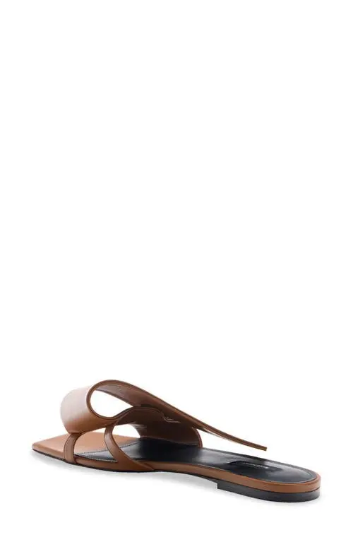 Givenchy Twisted Ribbon Slide Sandal - Tan