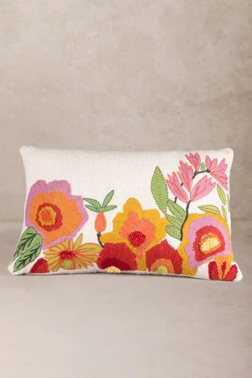 GAURI KOHLI Sidari Throw Pillow Cover - White