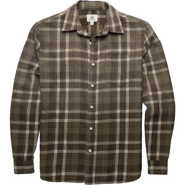 SURFSIDE SUPPLY CO. Brian Ombre Plaid Shirt - Green Combo