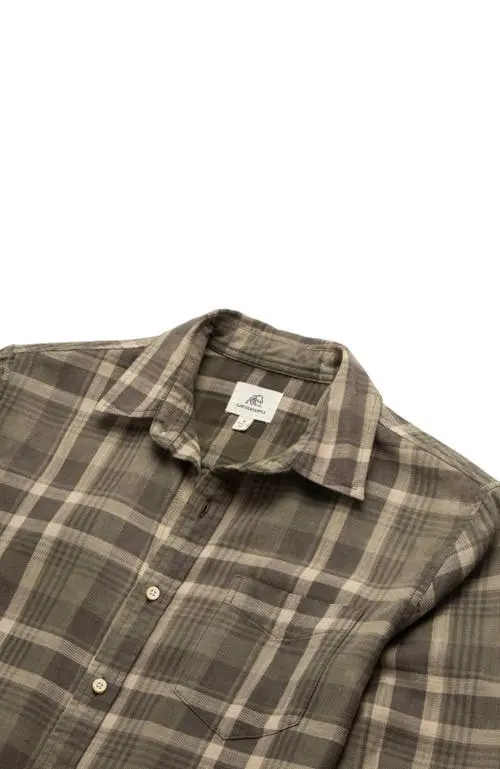 SURFSIDE SUPPLY CO. Brian Ombre Plaid Shirt - Green Combo