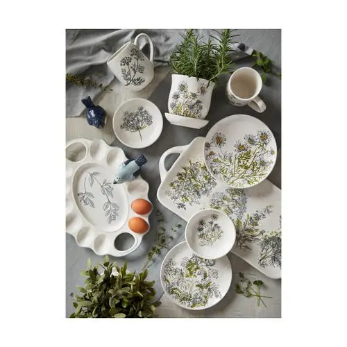 TAG Chamomile Planter Set Multicolor Ceramic Garden Pots Easy Clean