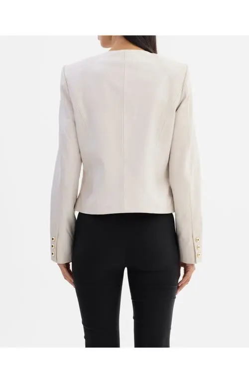 LAMARQUE Lynn Leather Jacket - Whisper White