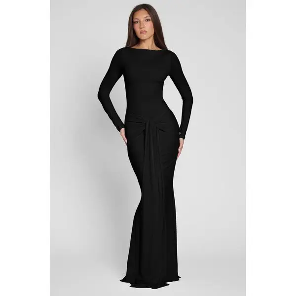 LEAU Knot Maxi Dress - Black