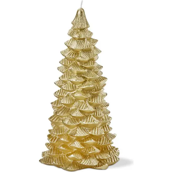 TAG Fir Tree Sculpted Candle Holiday Decor Christmas
